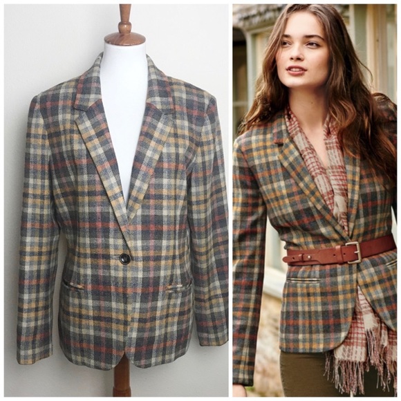 Peruvian Connection | Jackets & Coats | Peruvian Connection Tan Plaid ...